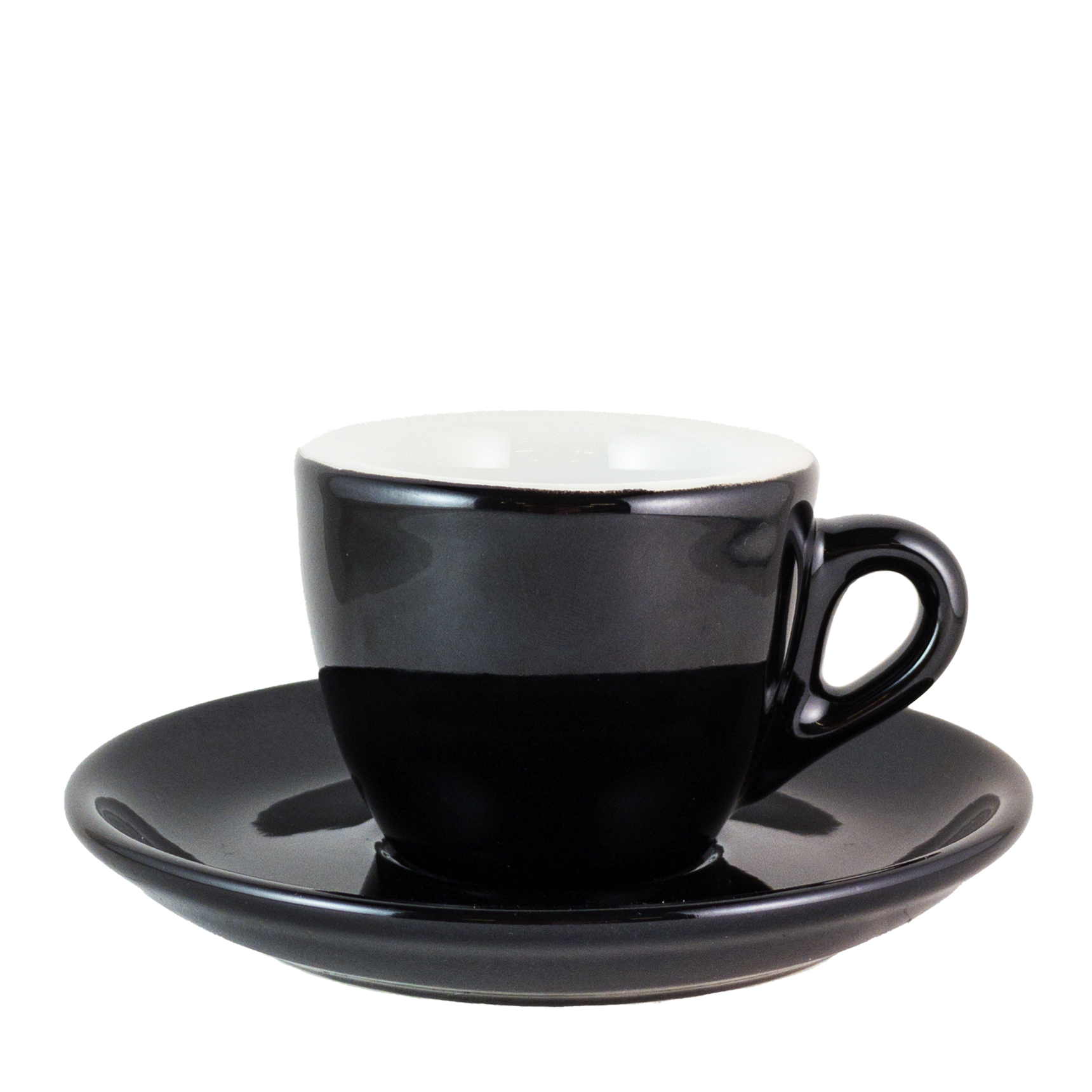 Club House | taza de espresso de pared gruesa en negro | diseño italiano